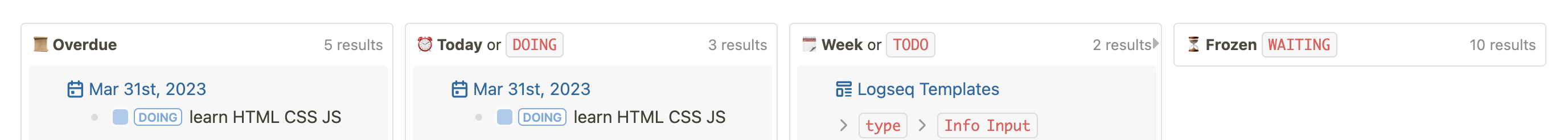 Incorrect results in advanced query when using result-transform · Issue #8978 · logseq/logseq ...