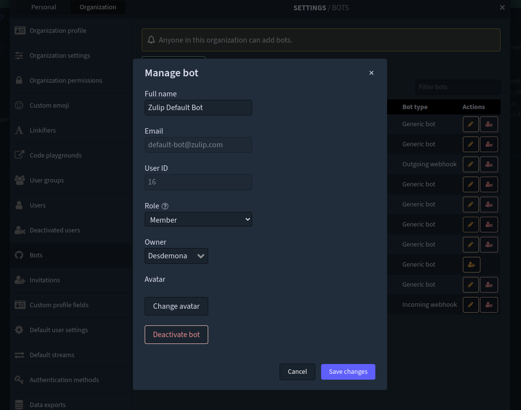 Popovers Close User Popovers On Button Click By Sameepaher · Pull Request 24494 · Zulip Zulip