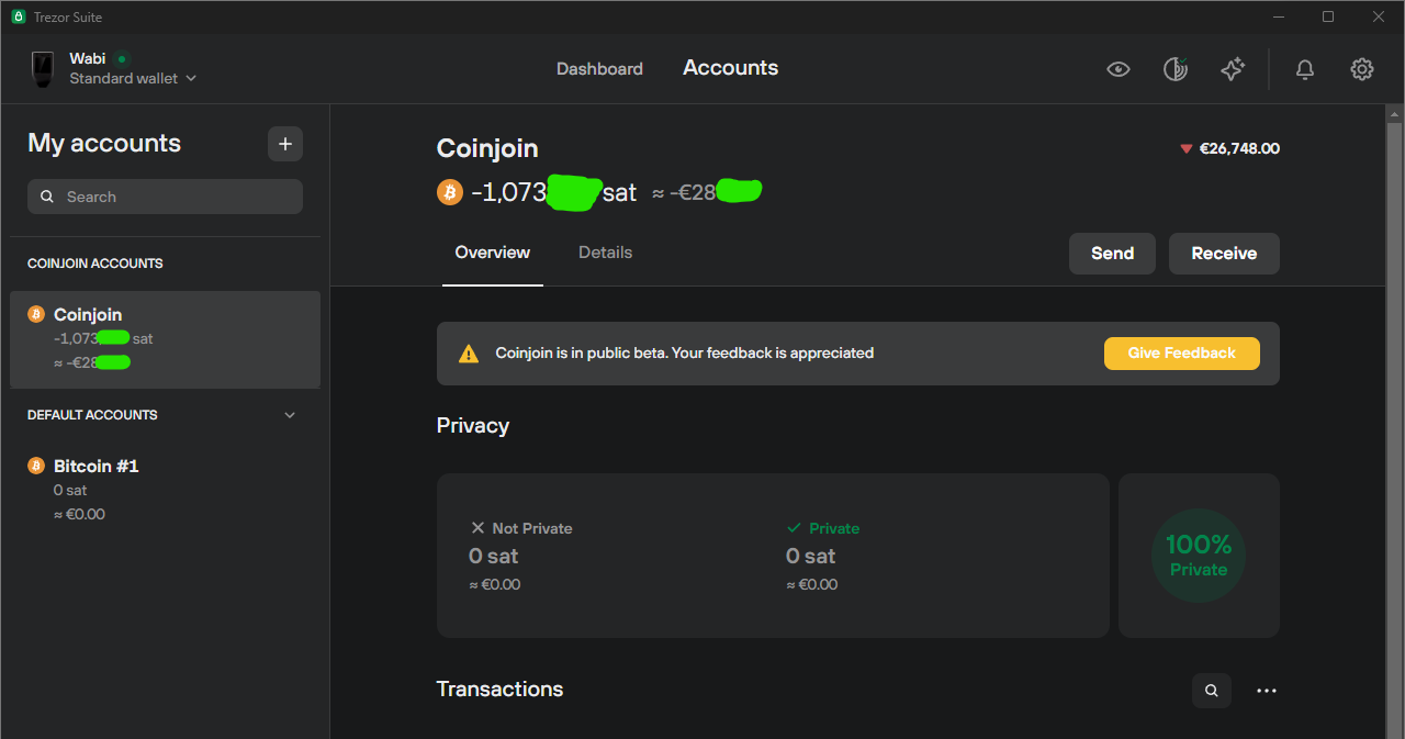 [bug] Negative Account Balance In Trezor Suite Is Shown · Issue 9195 · Trezor Trezor Suite · Github