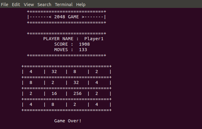 GitHub - sheerazmehboob/2048-bash: This is a Bash Shell implementation ...