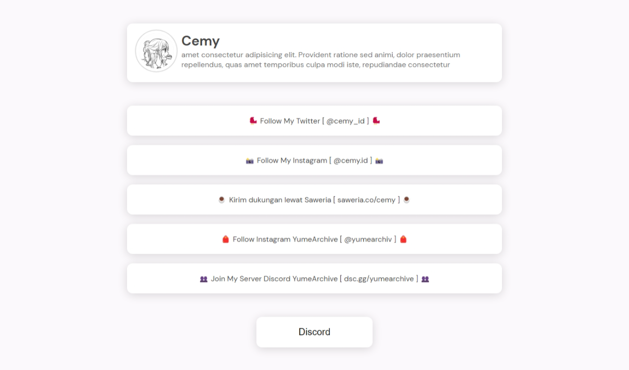 GitHub - osiic/biolink_cemy: Biolink milik gw, belum responsive
