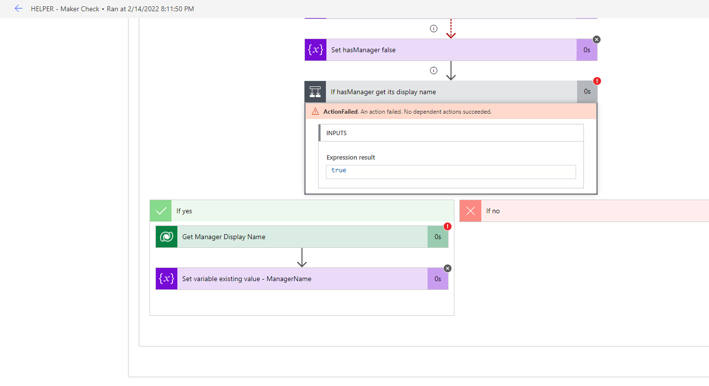 [CoE Starter Kit Core D4T - BUG] Helper Maker Check flow fails if the maker has an manager which ...