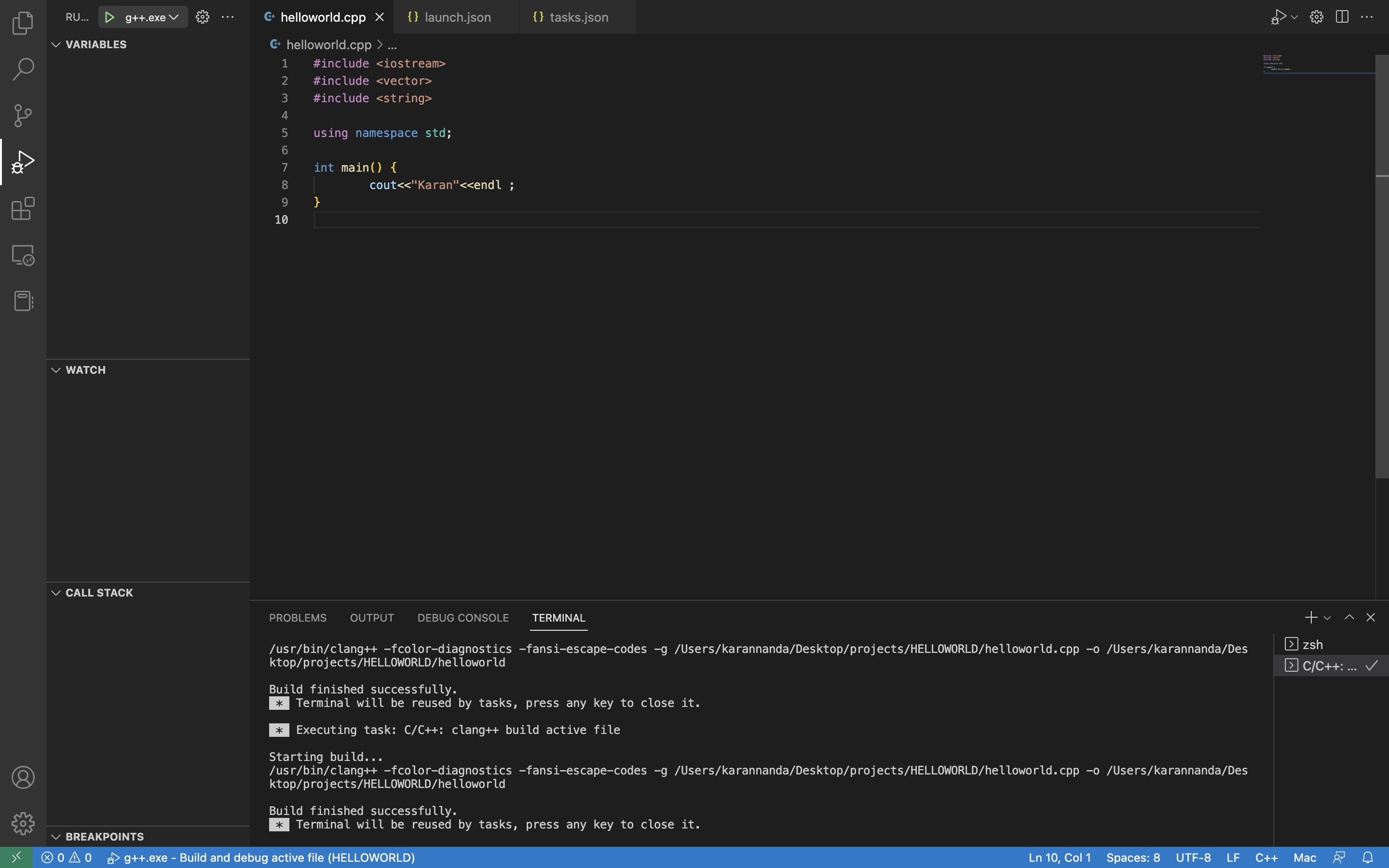 VSCode not running c++ programs , need guidance pls help · Issue #172612 · microsoft/vscode · GitHub