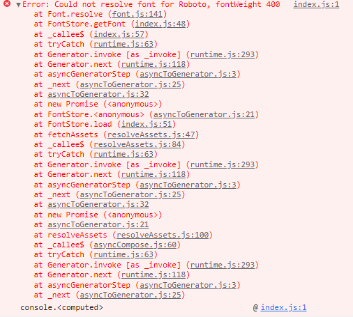 Error: Could not resolve font for 'font that try to register', fontWeight 400 · Issue #1665 ...