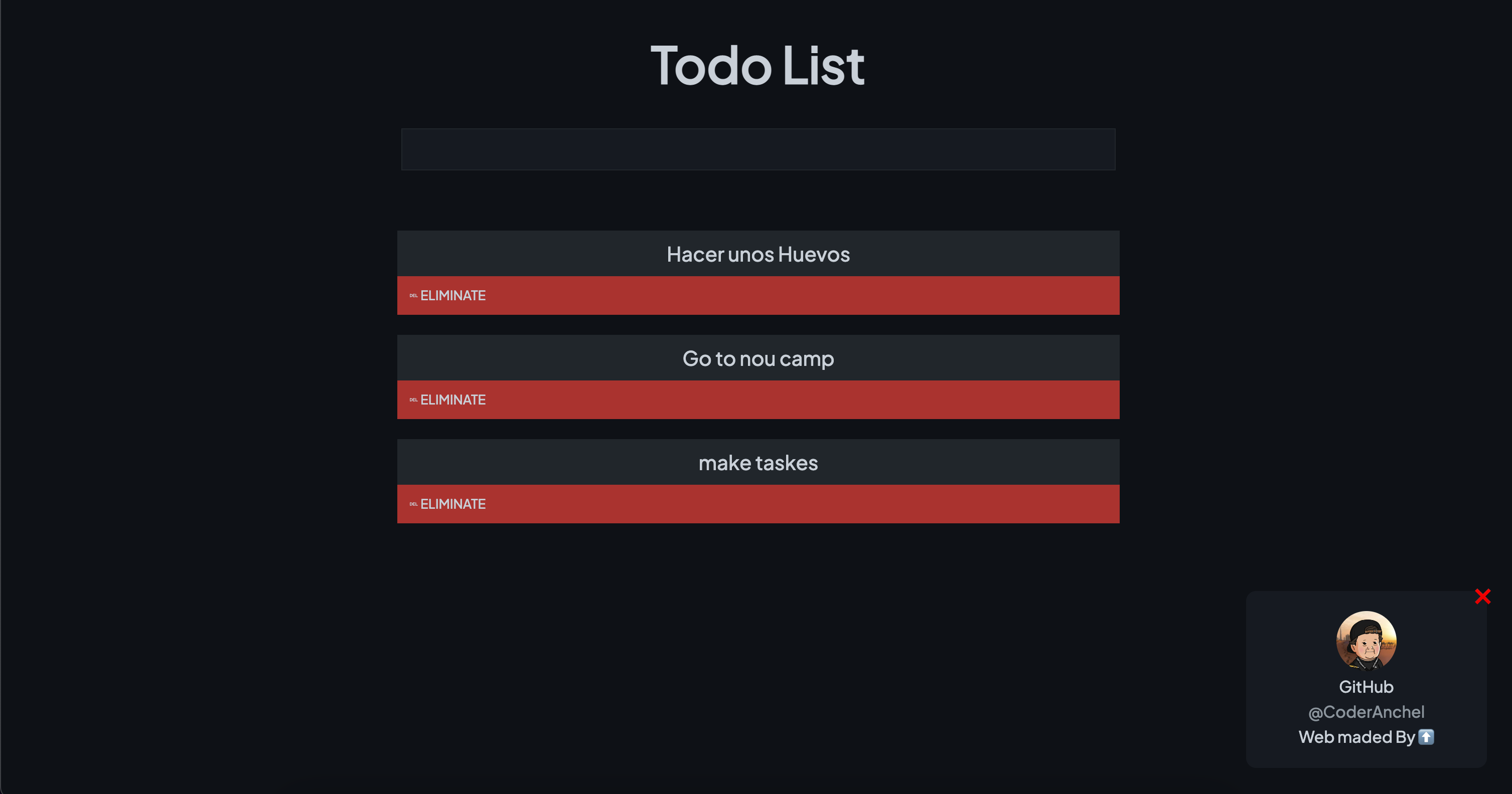 GitHub - CoderAnchel/Vanilla-JS-To-Do: Vanilla JS To-Do