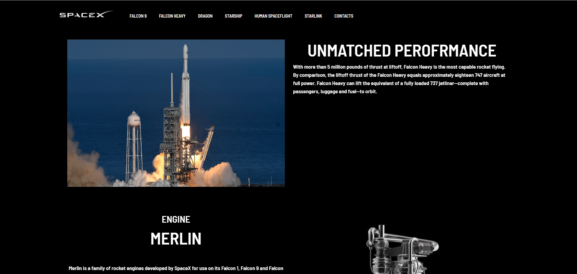 Github Mank 423spacex Clone A Clone Project Of Spacex Only Covers