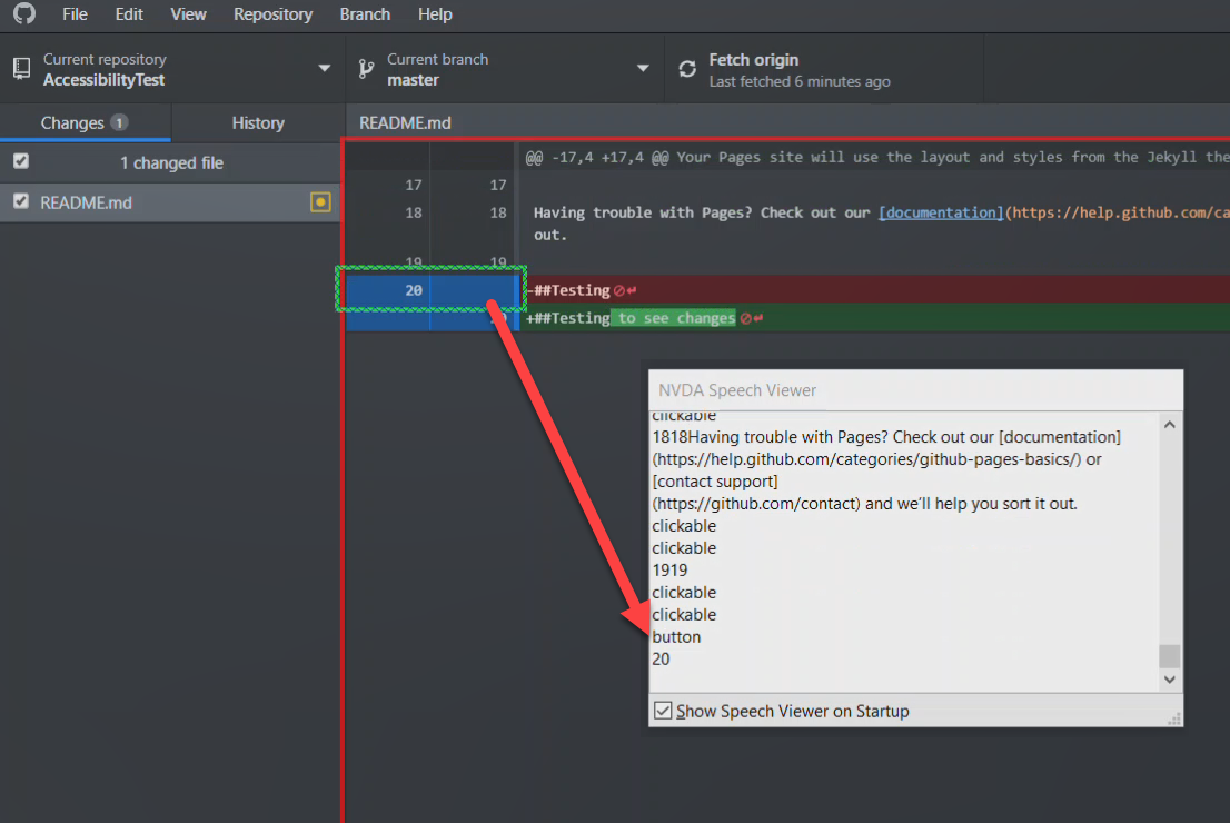 New lines of code announced as buttons by screenreader · Issue #6577 ...