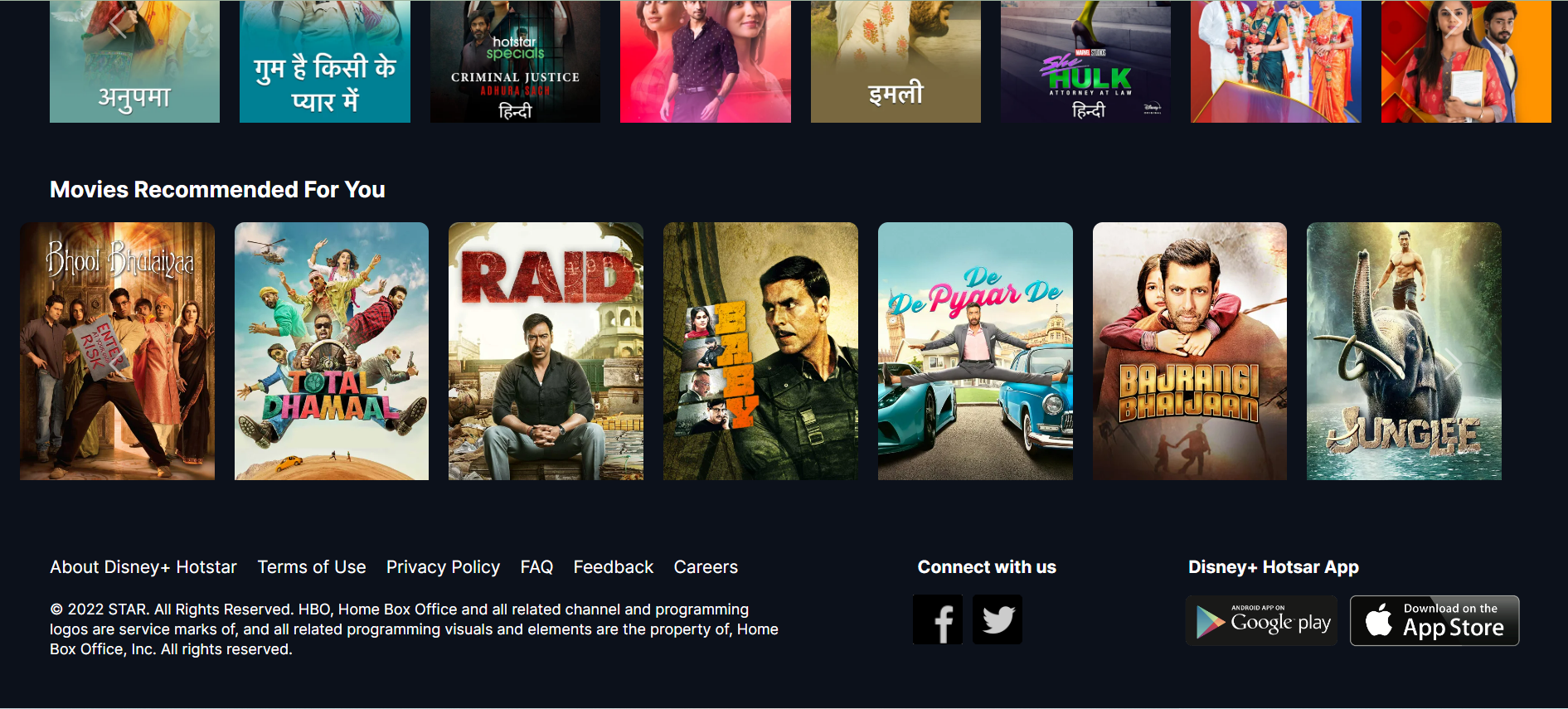 GitHub - TheAnkushAgarwal/Hotstar-clone