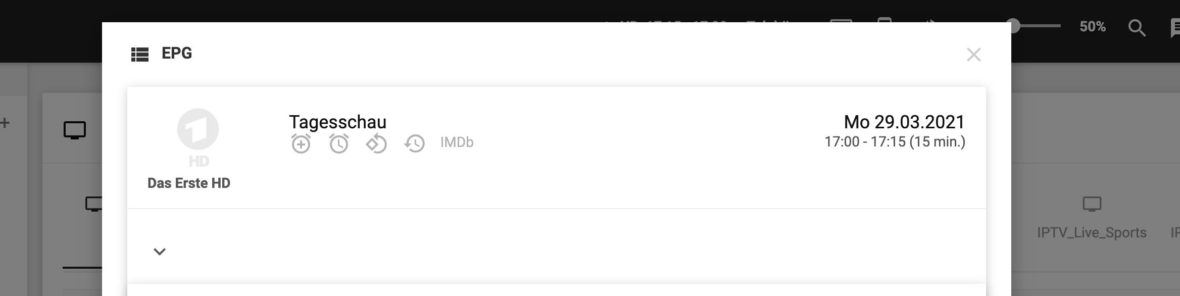 Timer anlegen im Menue Fernsehen per EPG nicht möglich · Issue #1296 · E2OpenPlugins ...