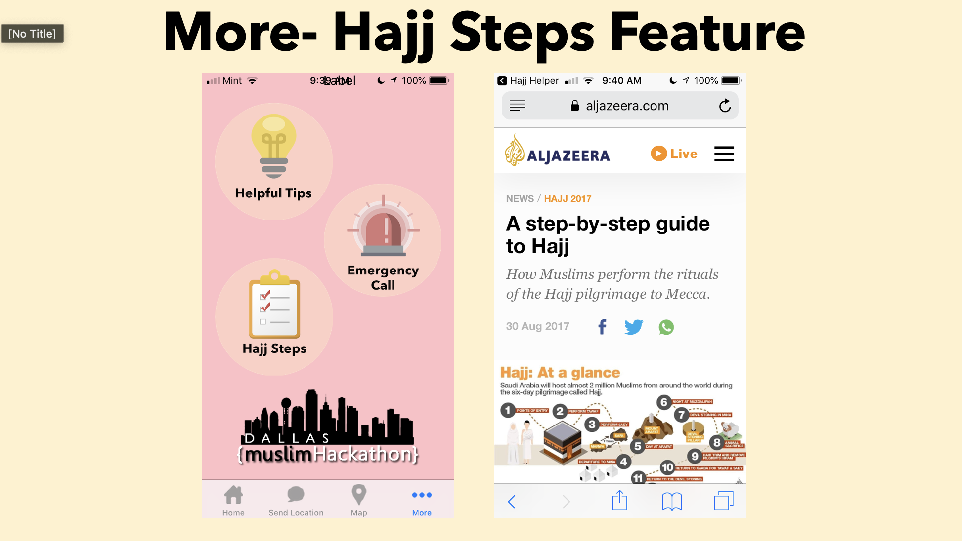 GitHub - fatimakqq/hajj-helper: 2018 Mobile App | 3rd Place Winner at Dallas Muslim Hackathon