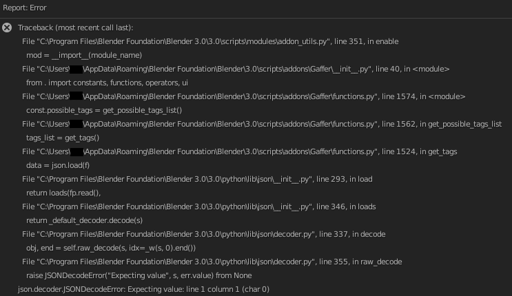 JSONDecodeError · Issue #138 · gregzaal/Gaffer · GitHub