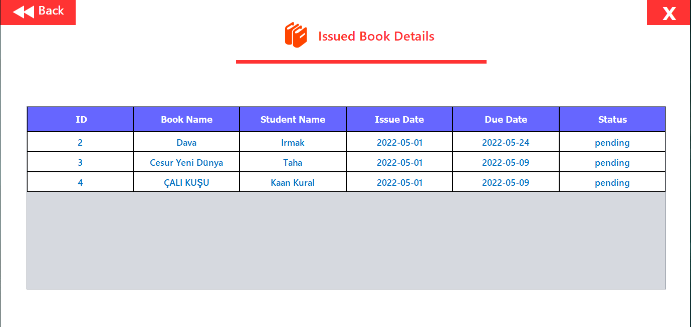GitHub - bulent017/Library-Management-System: A library management ...