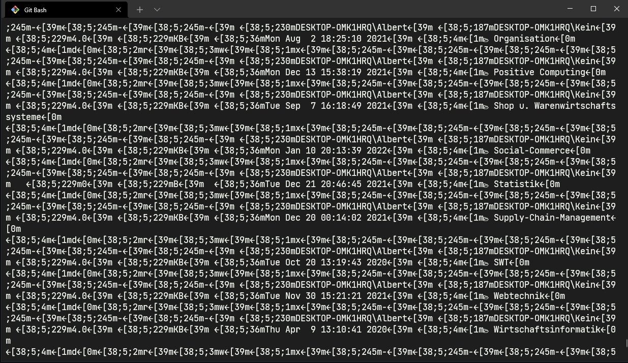 lsd -l displays weird output · Issue #620 · lsd-rs/lsd · GitHub