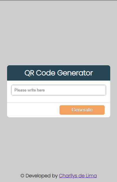 GitHub - charllyslima/qrcode-generator: This application is a simple qr code generator.