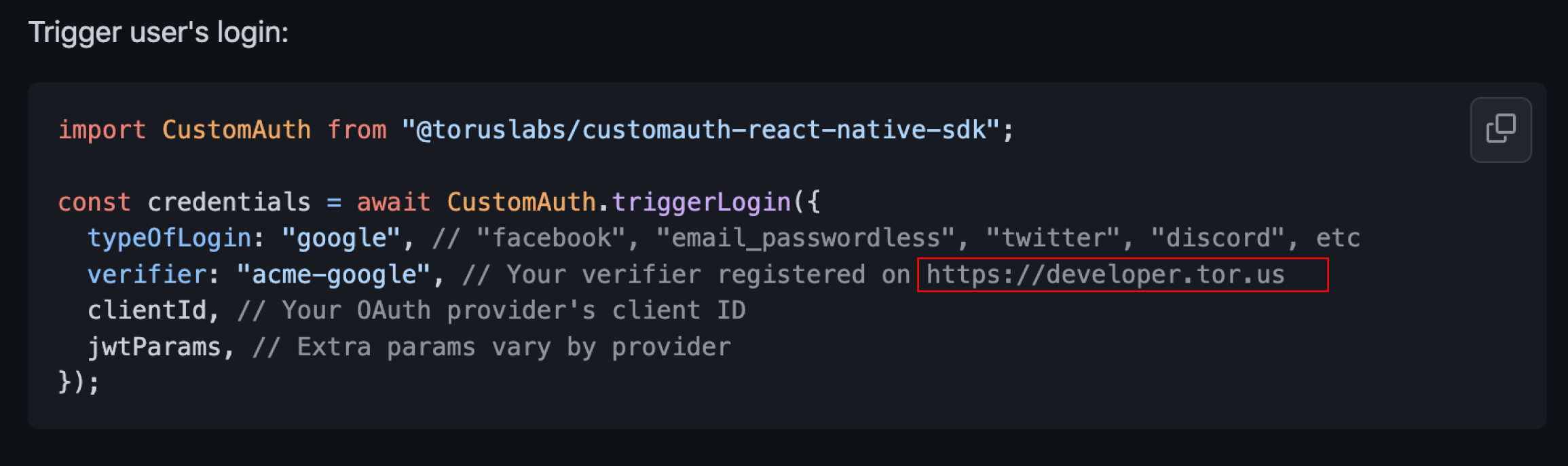 Link is still tor.us instead of web3auth.io · Issue #30 · torusresearch/customauth-react-native ...