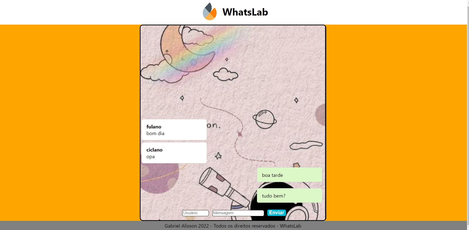 GitHub - gans92/projeto-whatslab