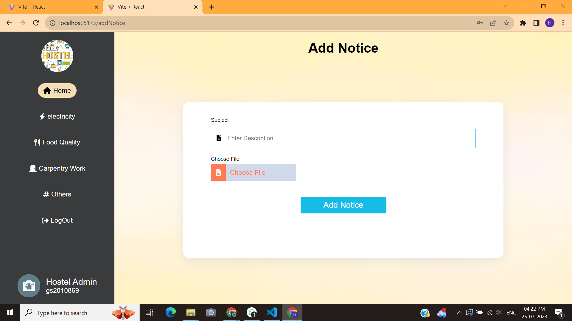 GitHub - HarshPandey314/SGSITS_Hostel_Management_System: It is a full Stack Website created ...
