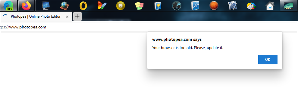 Error Code When using MS Edge Dev Edition · Issue #4150 · photopea ...