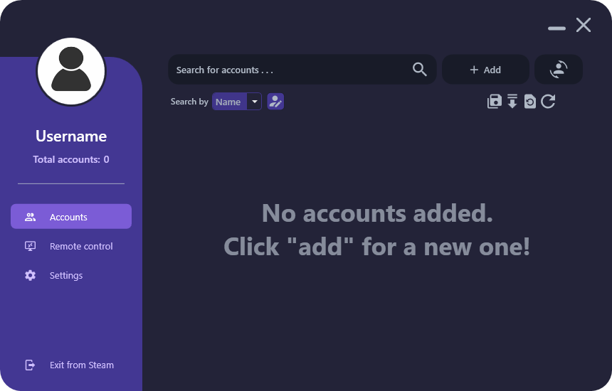 GitHub - k1tbyte/Steam-Organizer: Program for interacting with Steam accounts