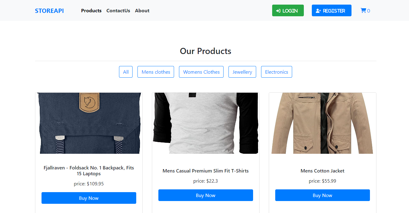 GitHub - TilakKhatri/estore_with_api: Created ecommerce website with API.