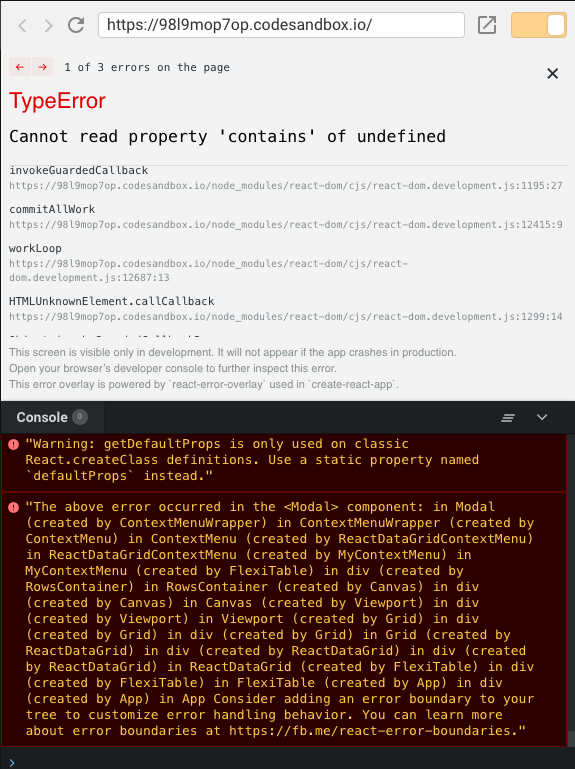 Context menu not working please give me suggestion · Issue #1019 · adazzle/react-data-grid · GitHub