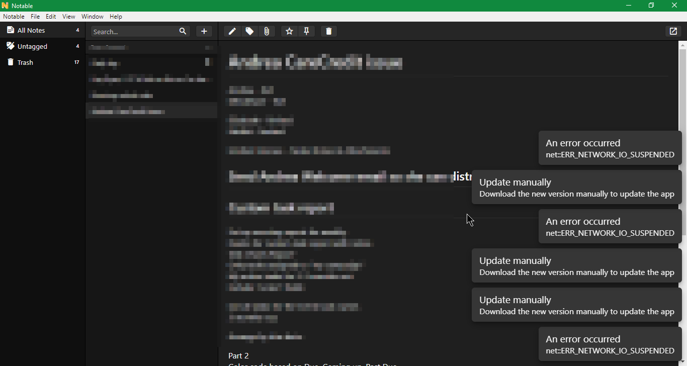Network_IO_Suspended · Issue #770 · notable/notable · GitHub