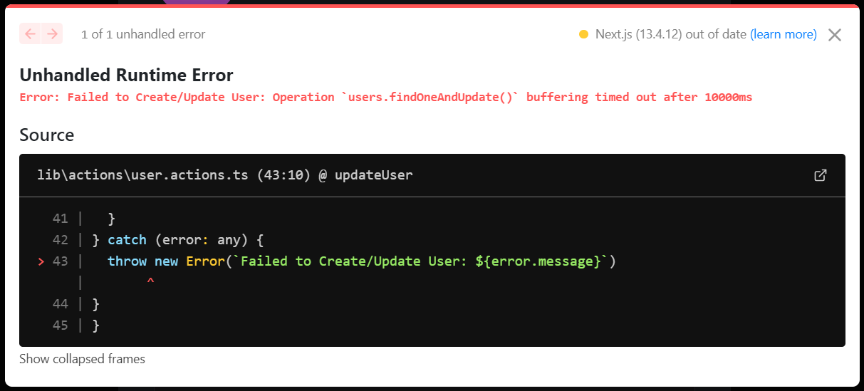 Unhandled Runtime Error · Issue #58 · adrianhajdin/threads · GitHub