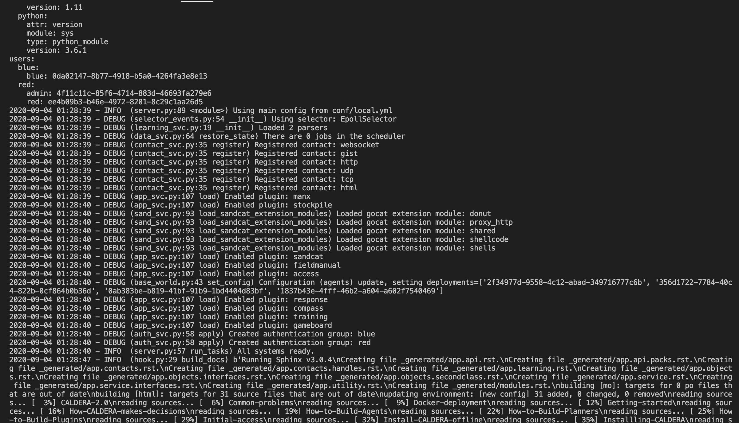 Atomic Plugin? Hanging the Startup process? · Issue #1833 · mitre/caldera · GitHub