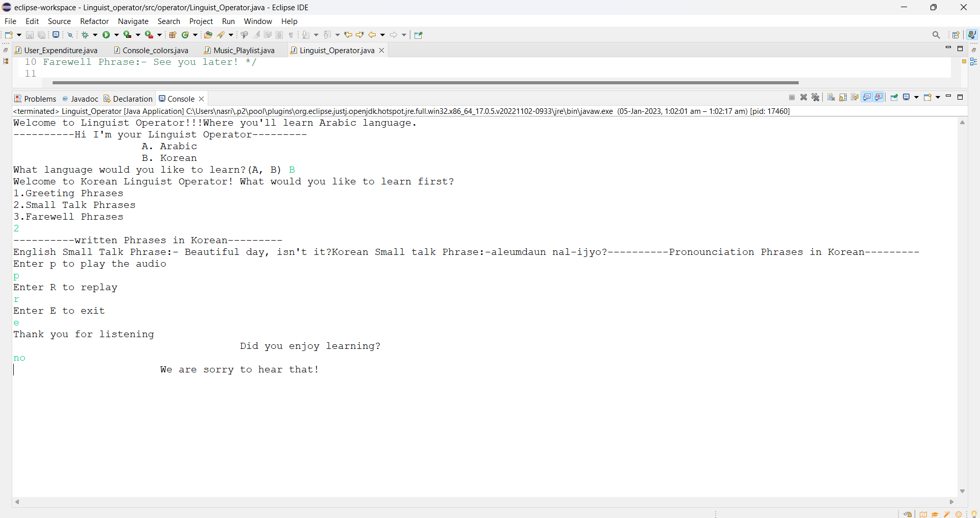 GitHub - nasrintamanna/Linguist-Operator