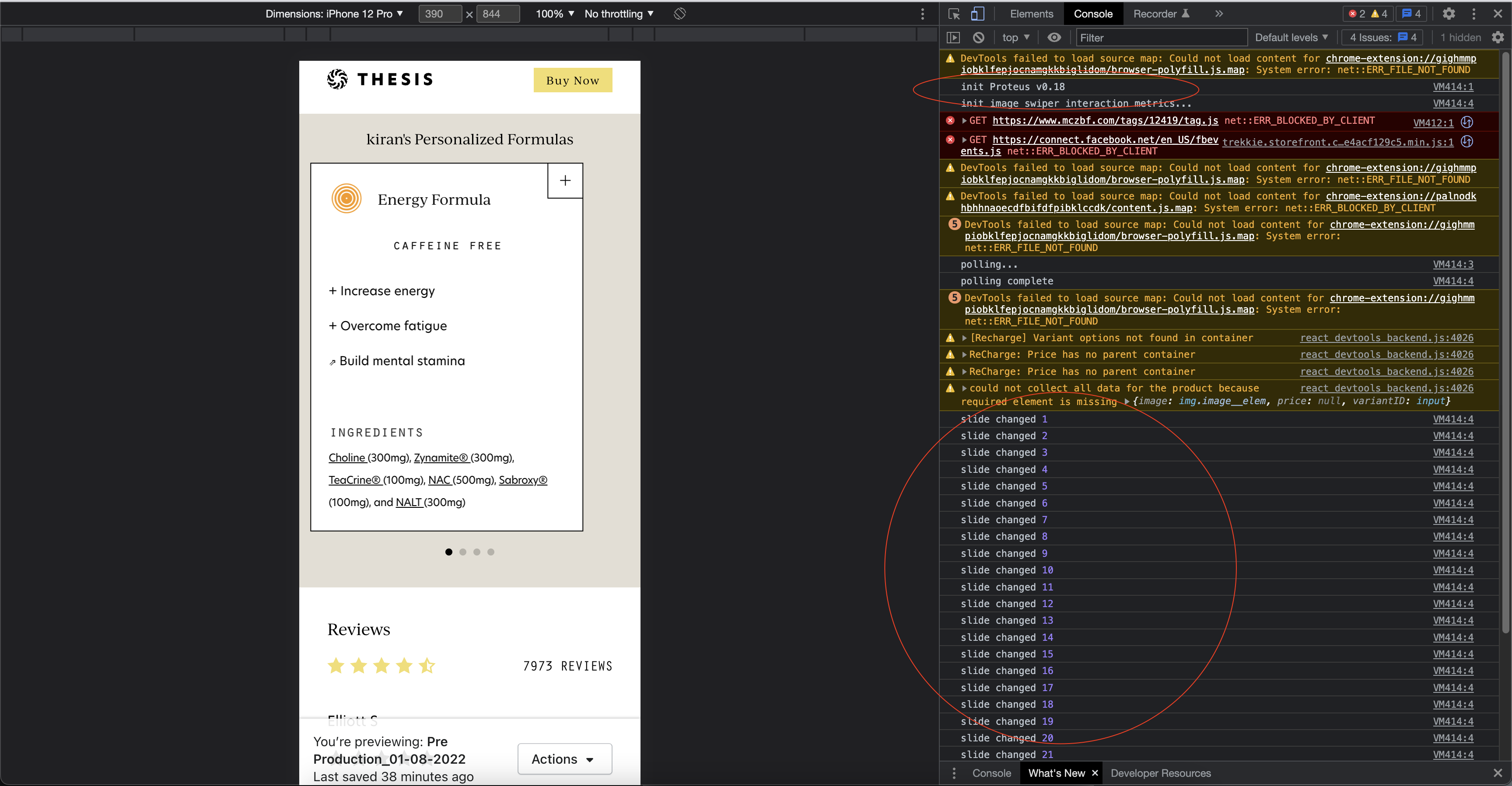 Solution To Remove Console Log Information · Nolimits4web Swiper · Discussion 5921 · Github 3835