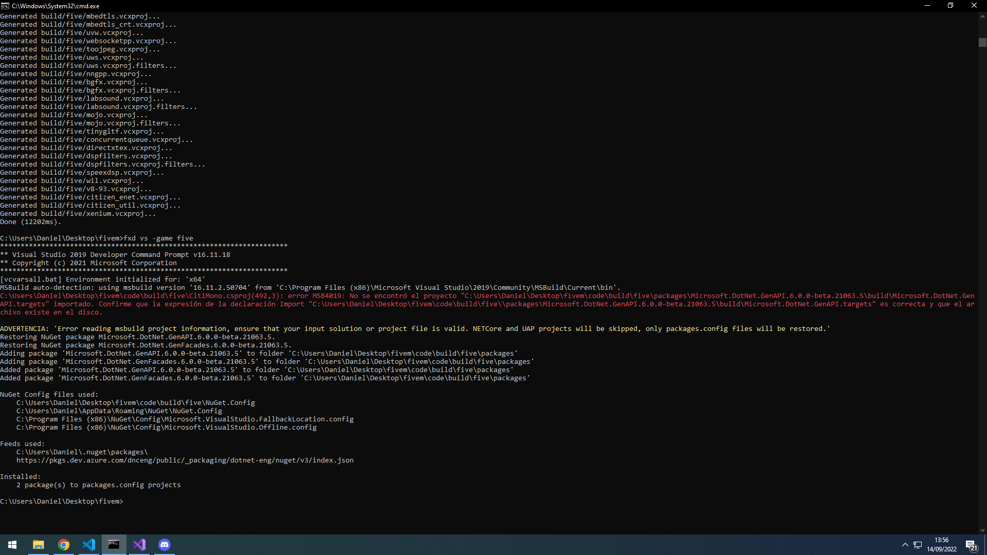 Error trying to build fivem · Issue #1630 · citizenfx/fivem · GitHub