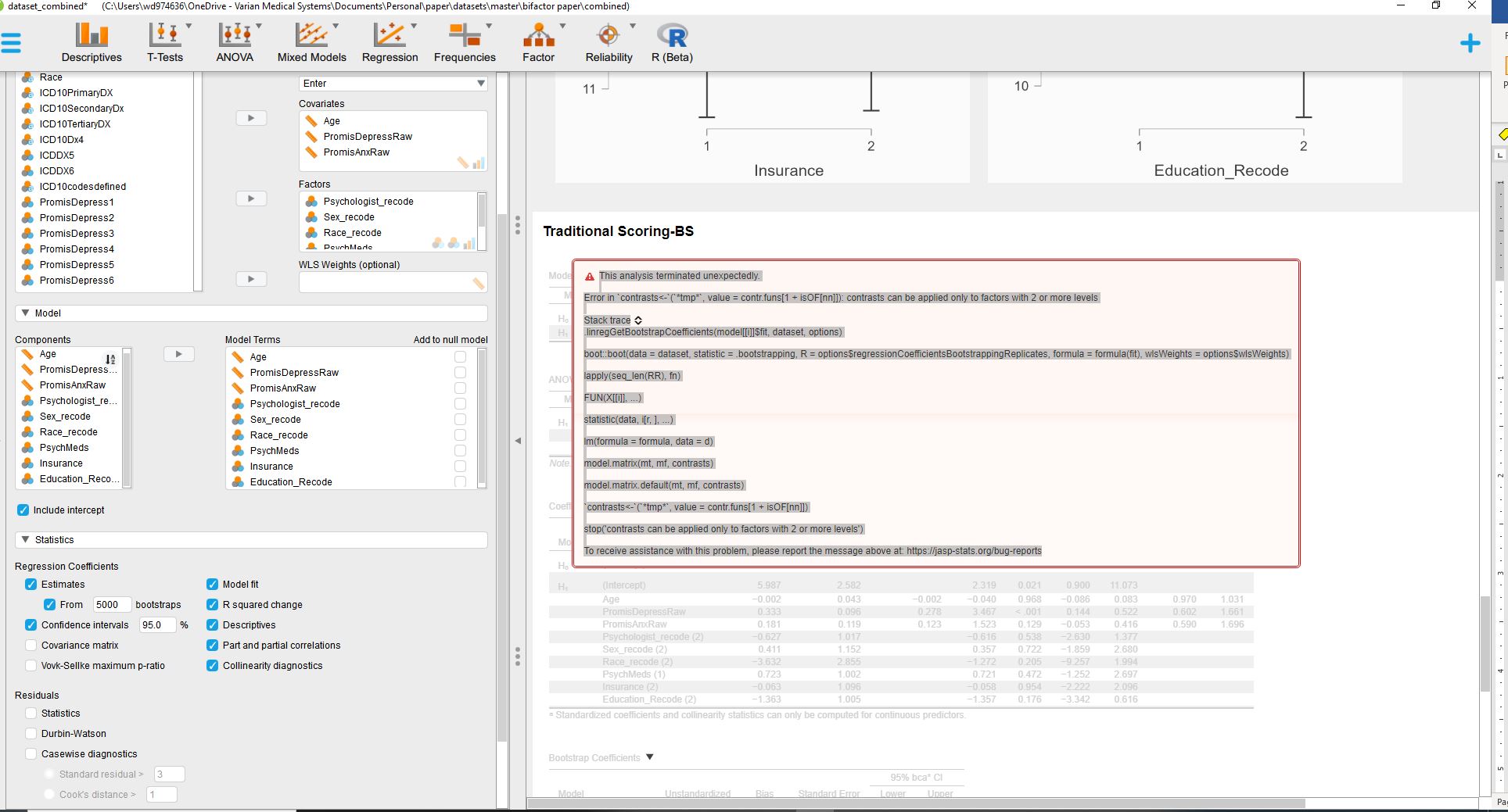 Bug · Issue 1558 · Jasp Statsjasp Issues · Github 