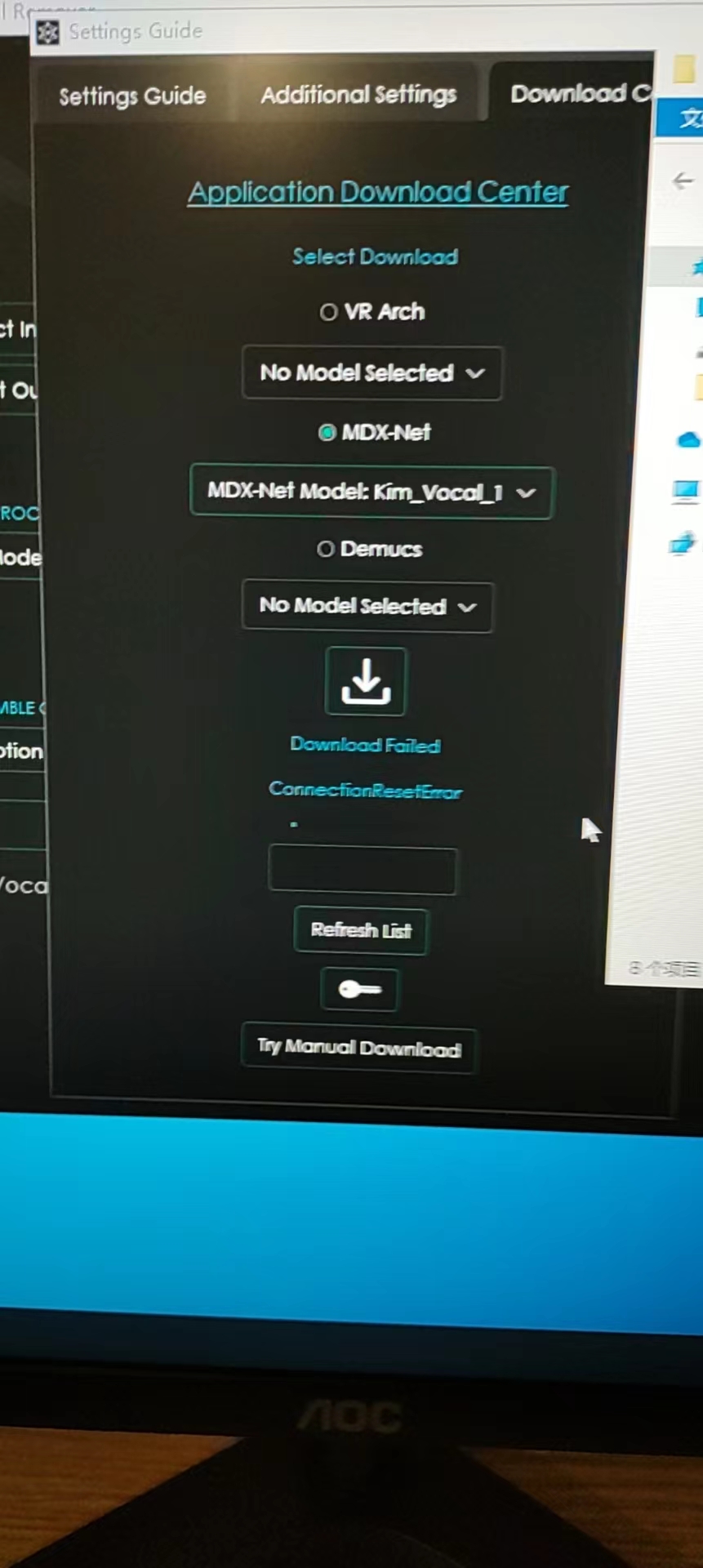 Downloading models always fails · Issue #371 · Anjok07/ultimatevocalremovergui · GitHub