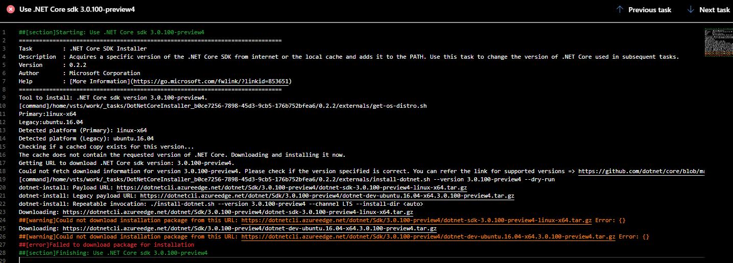 Dotnetcoreinstaller Uses A Deprecated Releasesjson And Cant Install Net Core 30 Preview 4 