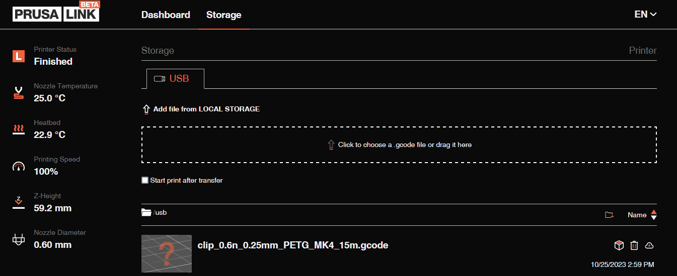 Prusa link not showing name of printer in use · Issue #446 · prusa3d/Prusa-Link-Web · GitHub