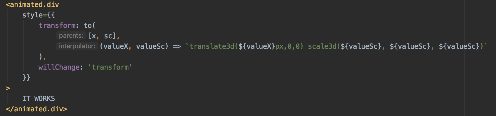 Transform-origin breaks the transform animation · Issue #795 · pmndrs/react-spring · GitHub