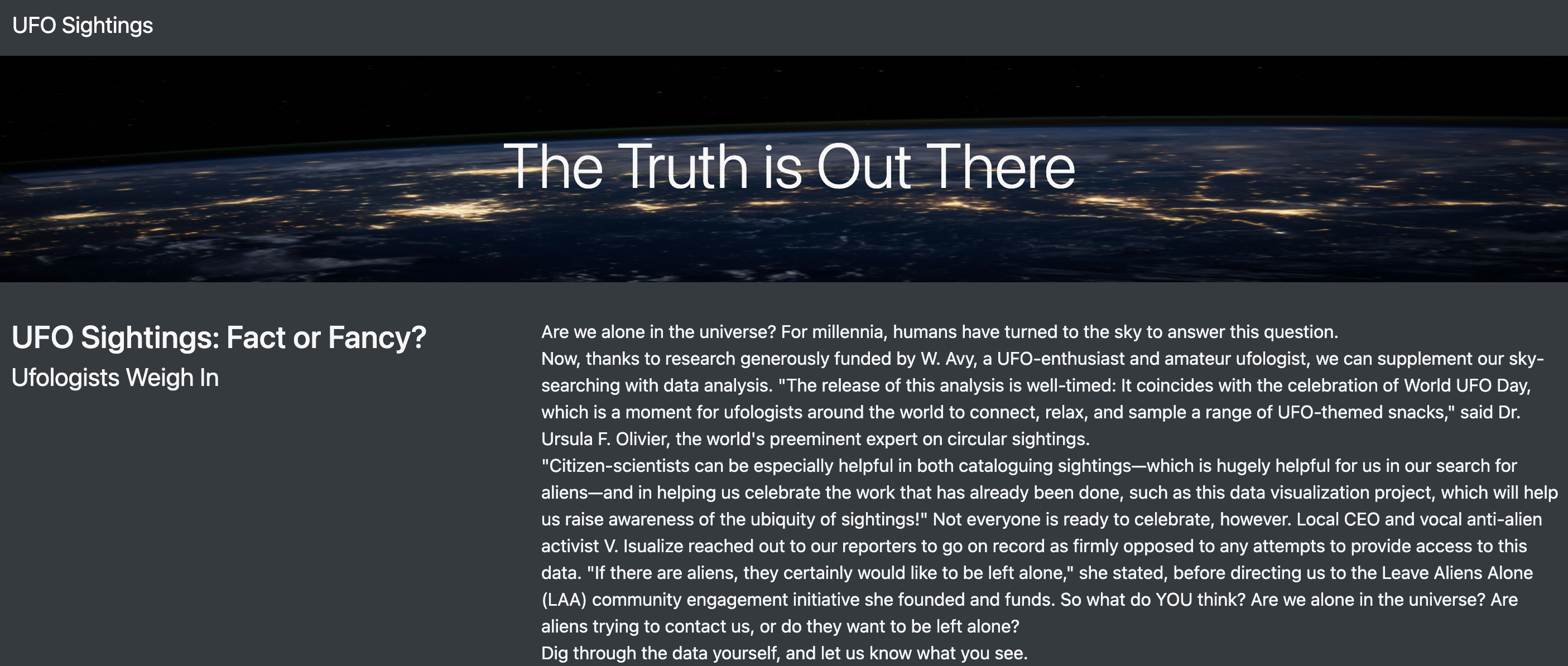 GitHub - Rohansalwi/UFOs