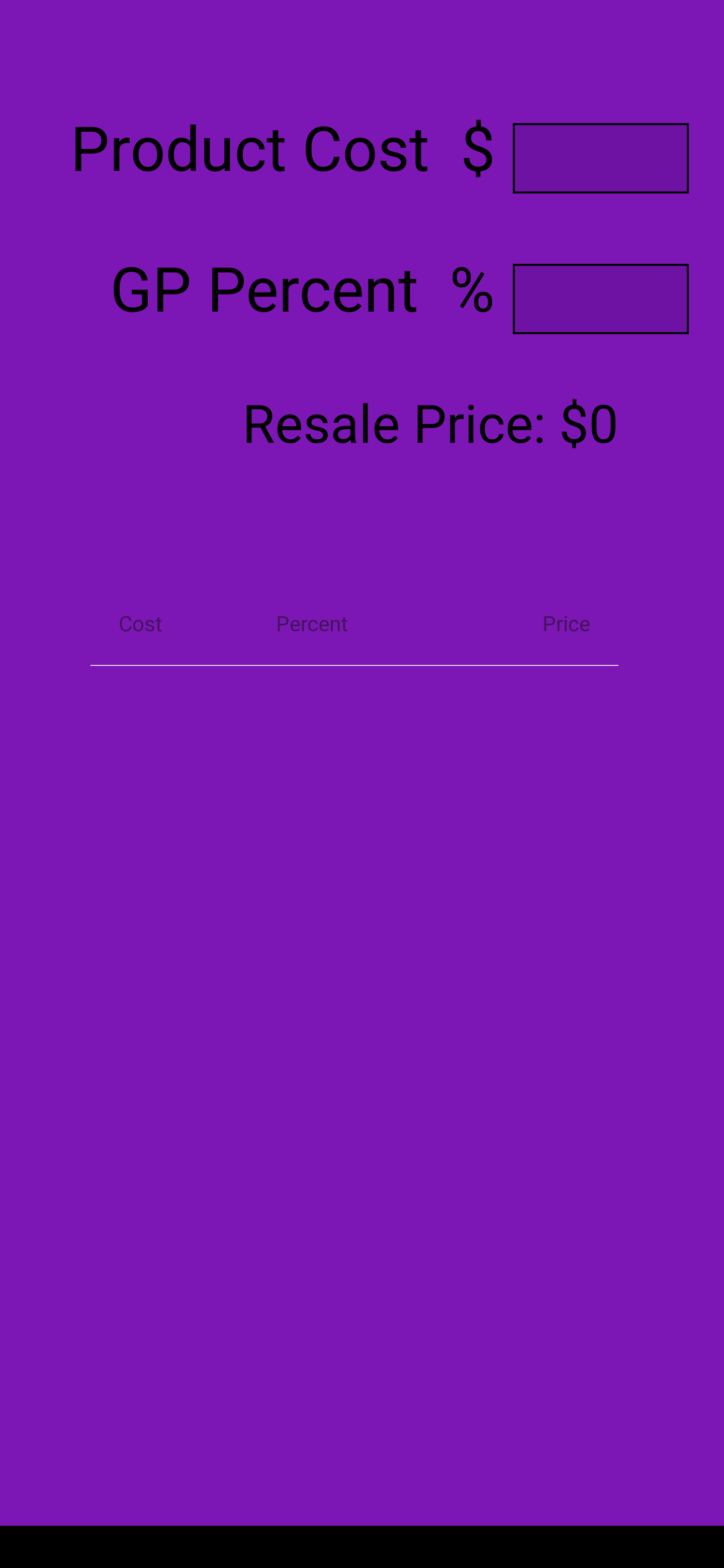 GitHub - MoistOverflow/gpCalc: simple gross profit calculator that ...