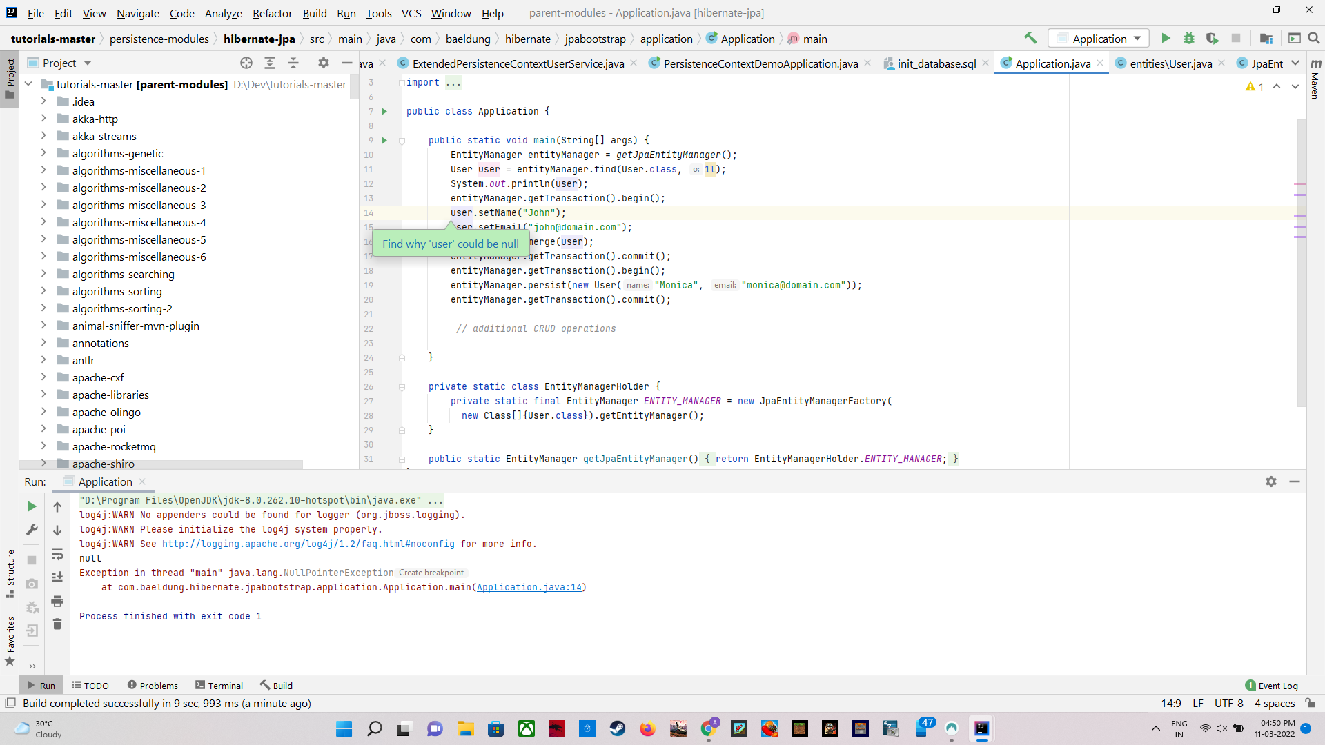 There is no variable ENTITY_MANAGER in org.springframework.orm.jpa.EntityManagerHolder · Issue ...