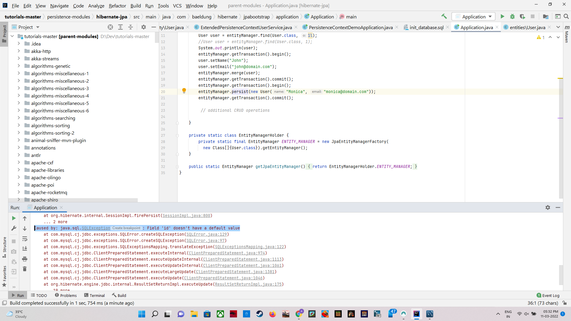 There is no variable ENTITY_MANAGER in org.springframework.orm.jpa.EntityManagerHolder · Issue ...