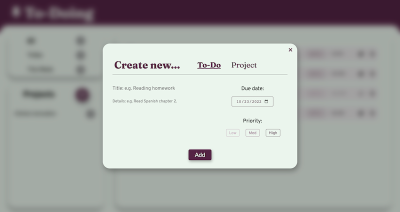 GitHub - cynthem/todo-list-II