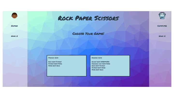 GitHub - JoshMallery/rock-paper-scissors: Playable Rock-Paper-Scissors ...