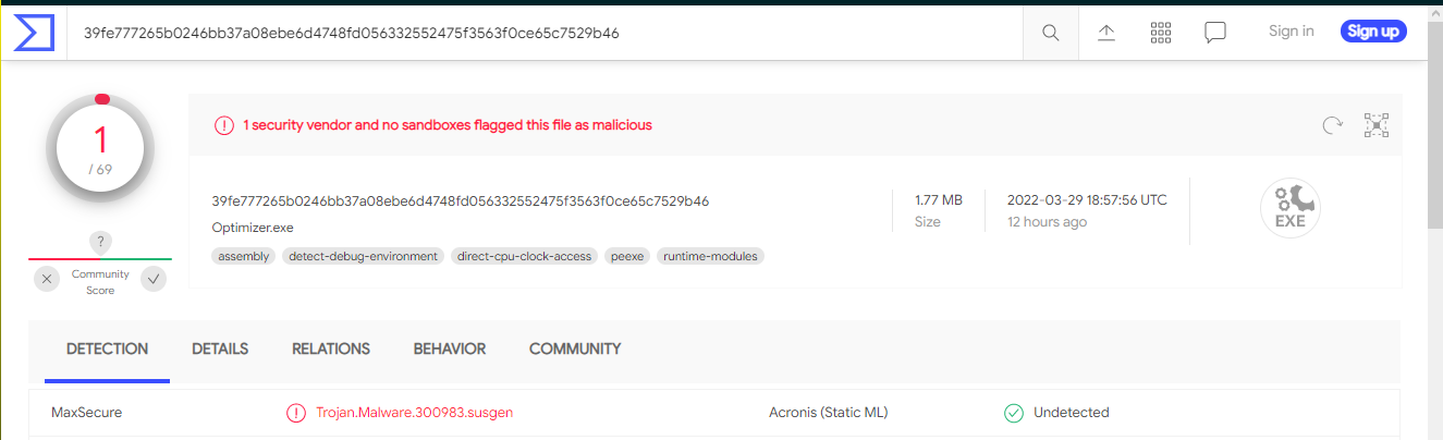 is this a virus? · Issue #140 · hellzerg/optimizer · GitHub