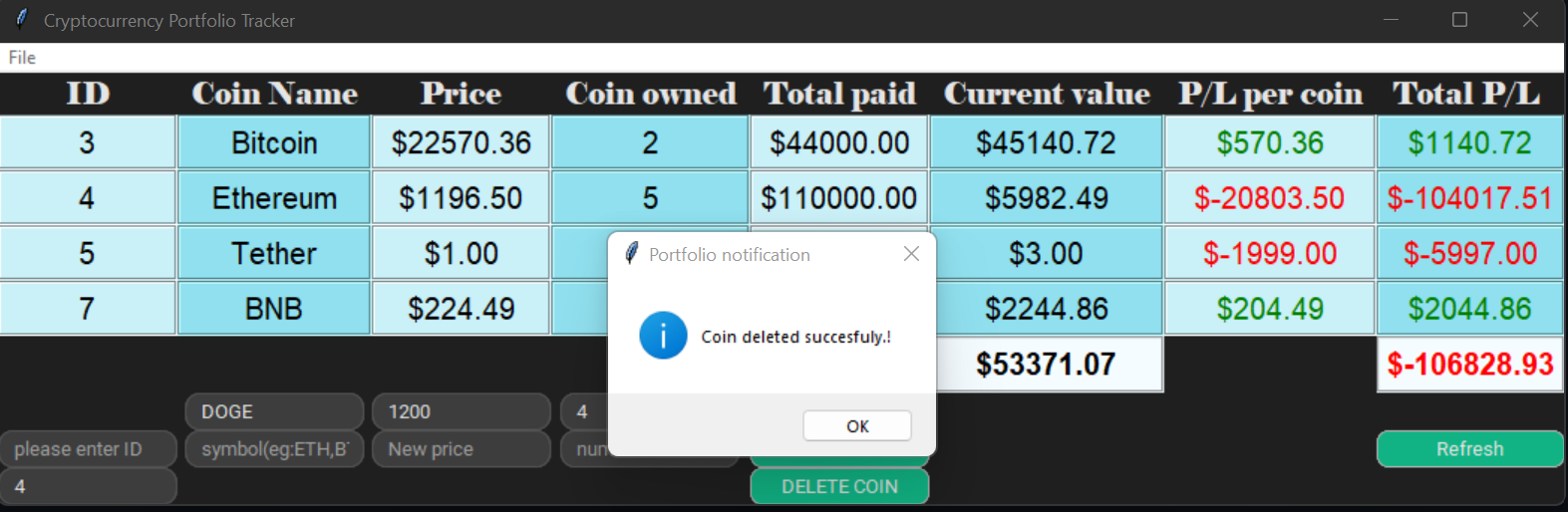 GitHub - Himanshu22092000/Cryptocurrency_Portfolio_Application: Track ...