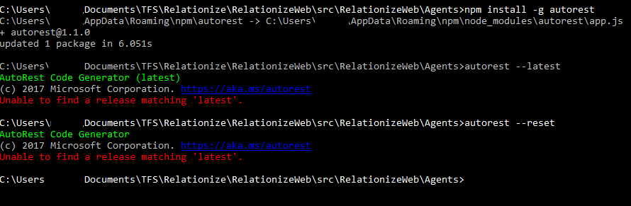 Unable To Find A Release Matching Latest · Issue 2437 · Azure