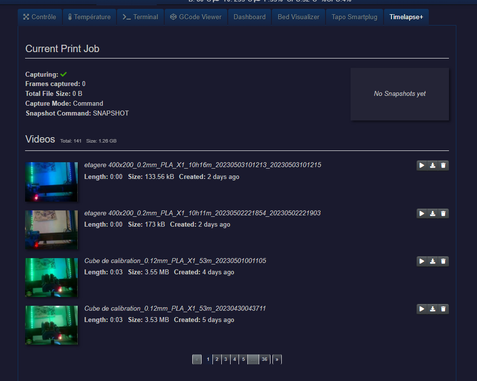 can only concatenate str (not "int") to str · Issue #38 · cmuche/octoprint-timelapseplus · GitHub