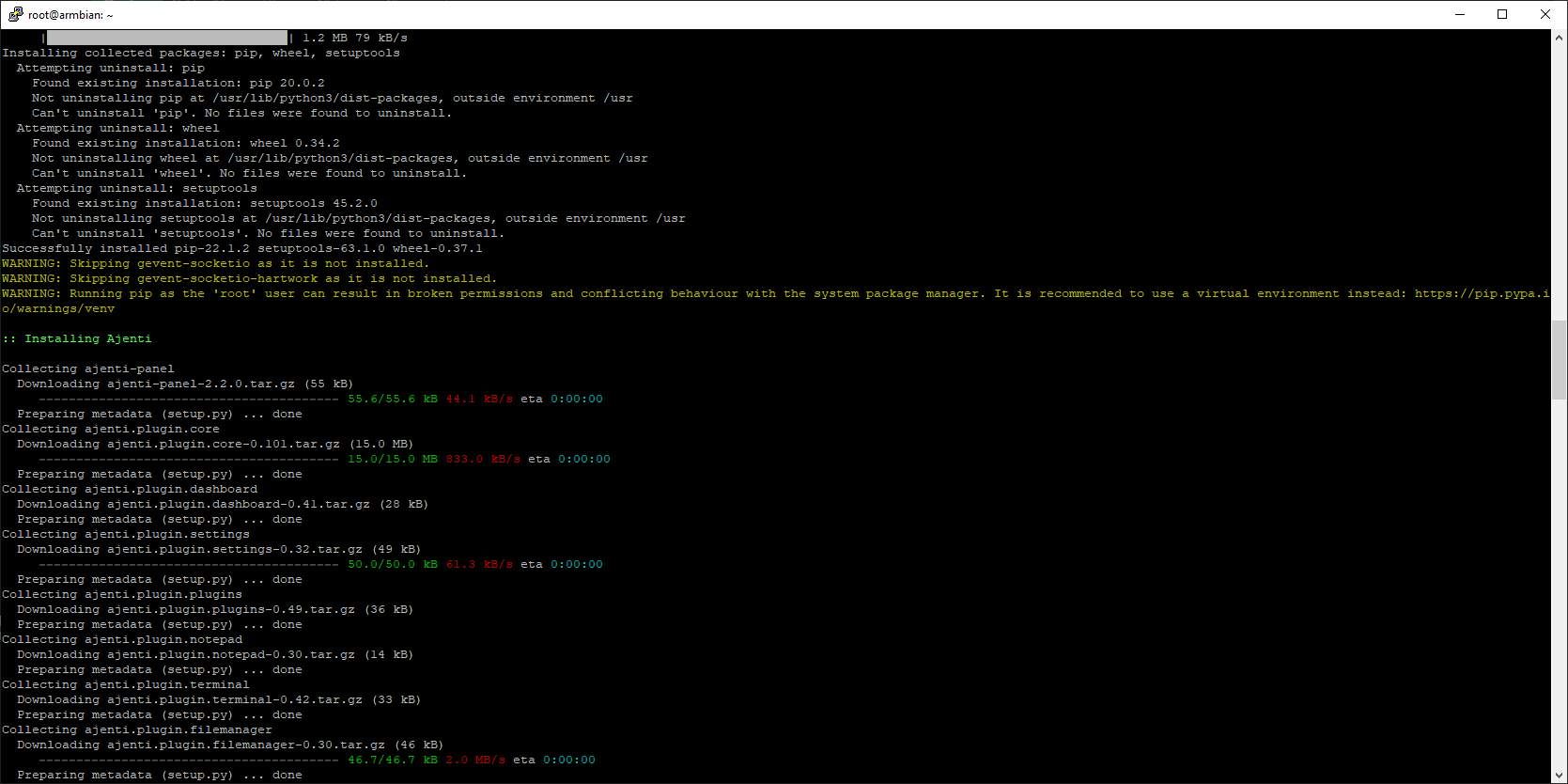 Problem Installation · Issue #1399 · ajenti/ajenti · GitHub