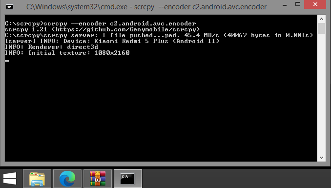 Exception Error on Windows 8.1 · Issue #2905 · Genymobile/scrcpy · GitHub