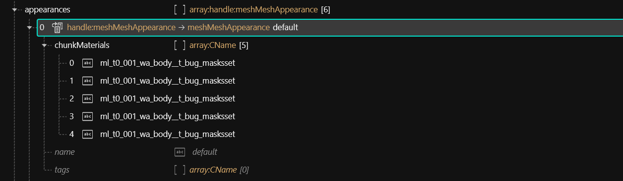 Mesh Preview Exception (#submeshes > appearance/#CNames) · Issue #1035 · WolvenKit/WolvenKit ...