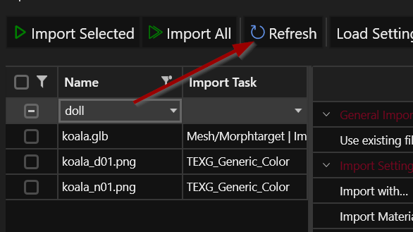 QOL Import/Export: Have filter do a selection refresh on focus lost · Issue #1222 · WolvenKit ...